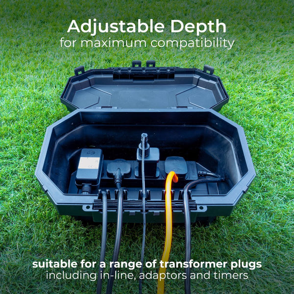 Masterplug Collapsible Weatherproof Box With 4 Socket Extension Lead ...