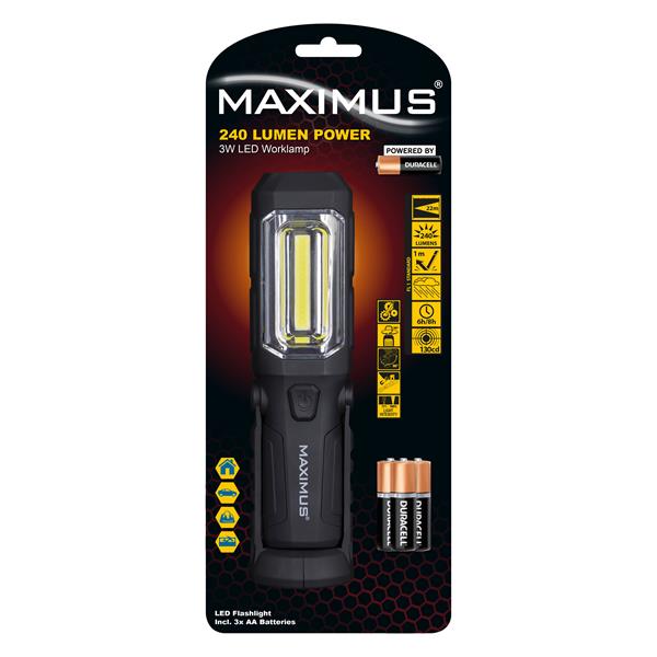MAXIMUS 3W + 1W LED WORKLAMP - 576711 – Dermot Kehoe Supply & DIY Homevalue