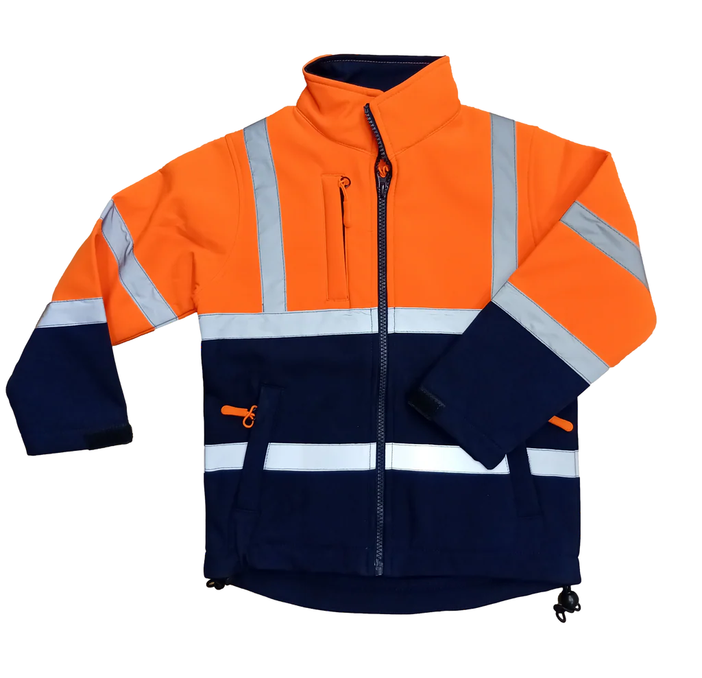 Kids Hi Vis Softshell Orange/Navy – Dermot Kehoe Supply & DIY Homevalue