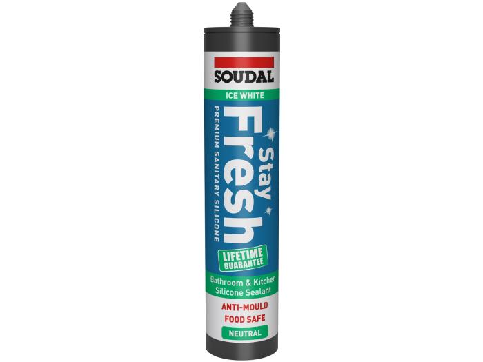 SOUDAL 300ML ICE WHITE STAY ANTI-MOULD SILICONE - 800741 – Dermot Kehoe ...