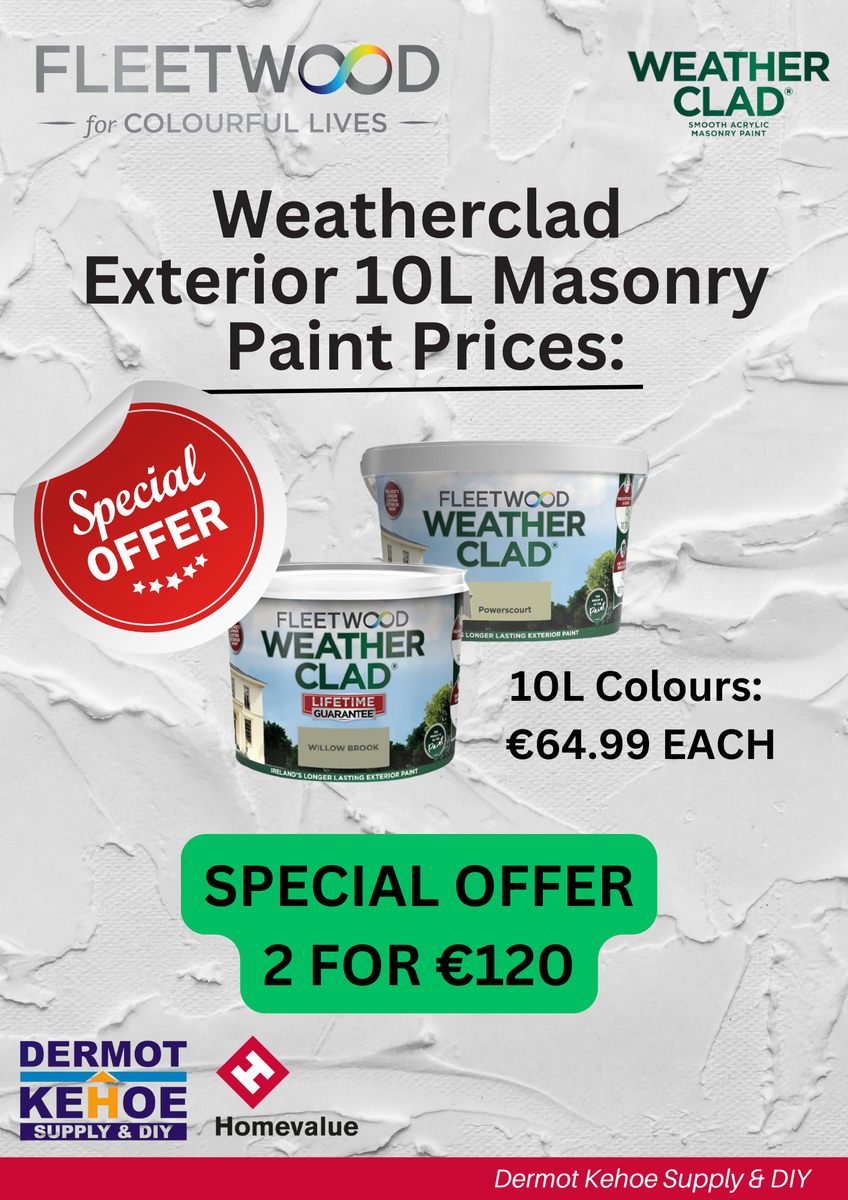 Fleetwood Weatherclad Smooth Masonry 10L in Buttermilk - 75701 – Dermot ...