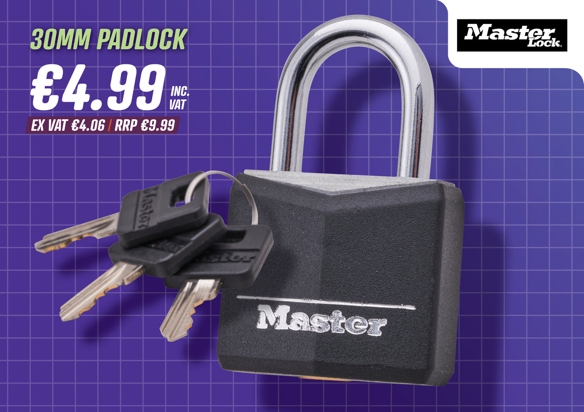 Master Lock 30mm Padlock - 820867 – Dermot Kehoe Supply & DIY Homevalue
