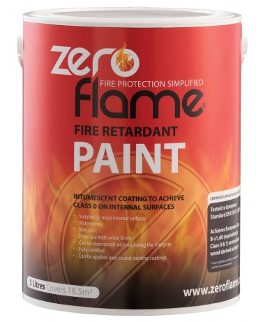 ZeroFlame Fire Retardant Paint 5L – Dermot Kehoe Supply & DIY Homevalue
