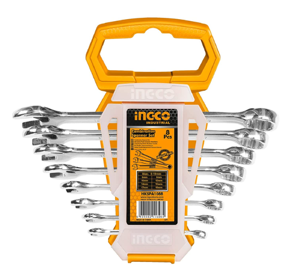 Ingco 8 Piece Comb Spanner Set - 5704124 – Dermot Kehoe Supply & DIY ...